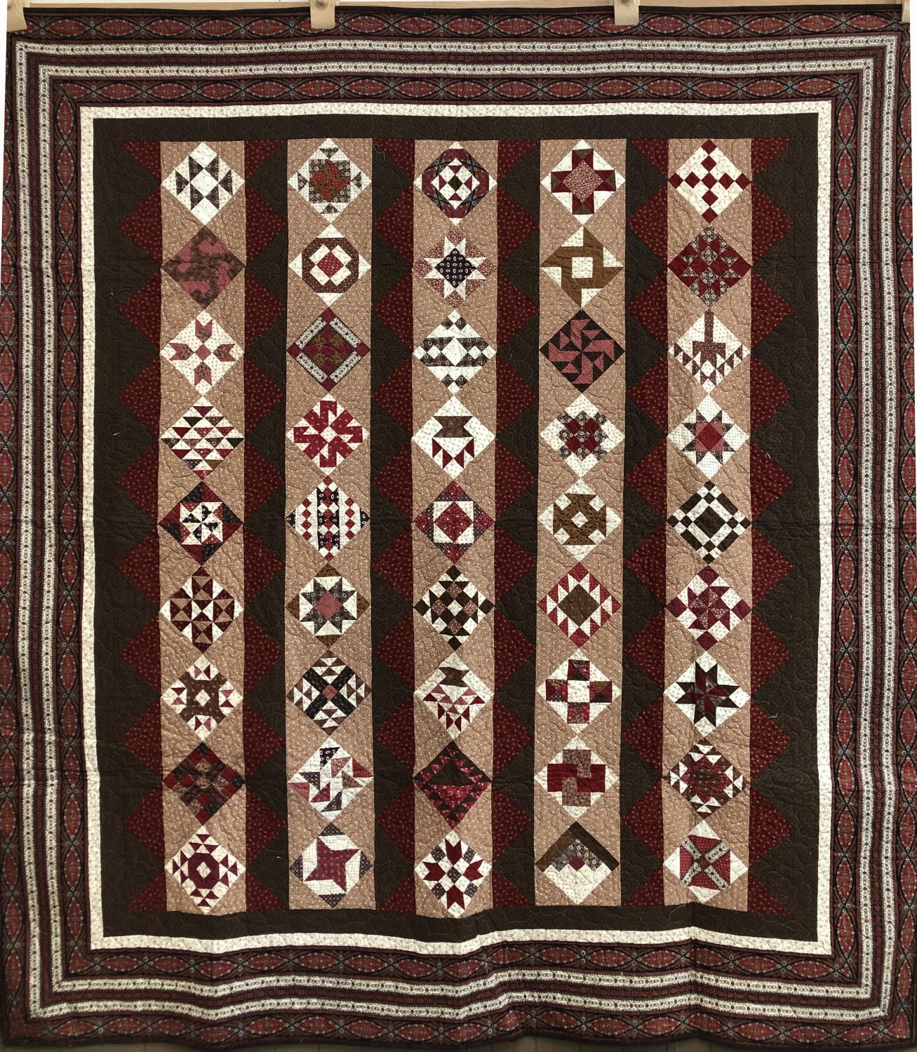 Civil War Sampler QUILT (FINISHED) - 72"x 82"