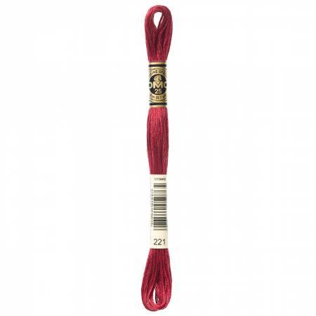 DMC Embroidery Floss - 221 - Very Dark Shell Pink