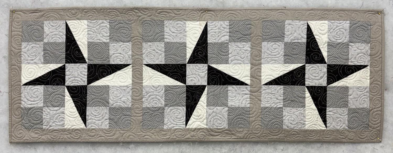 Dancing with the Stars - SAMPLE - FINISHED - Table Runner - Quilted