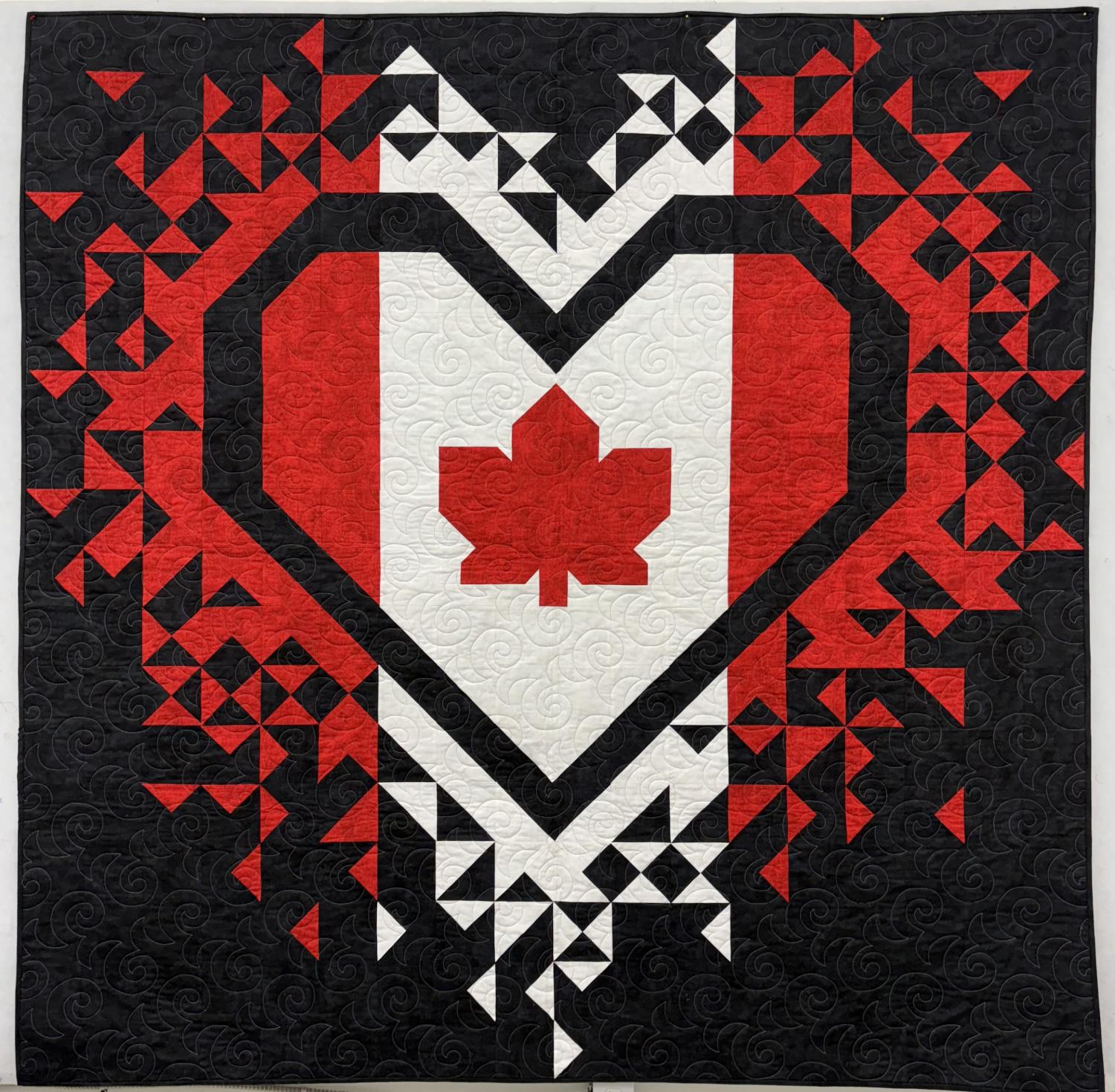 Exploding Heart of Canada KIT - 72" x 72" includes binding