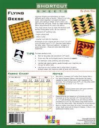 Flying Geese Shortcut Sheets By Carla Klop Fg V4